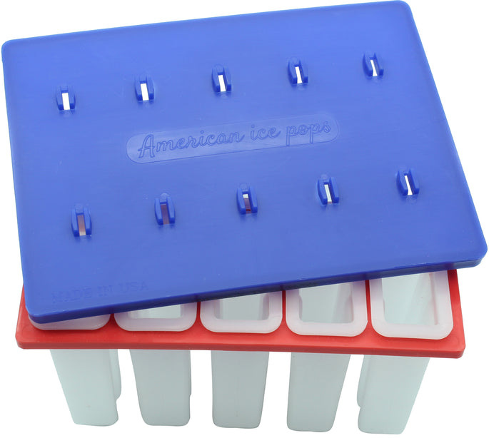 American Ice Pop Maker - 10 Pops + 50 Wood Sticks + Brush – American ...